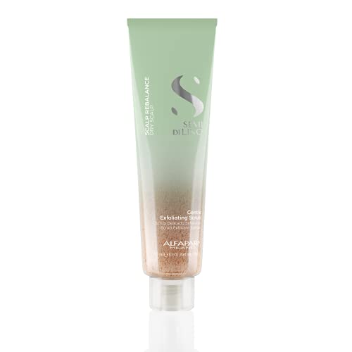 Alfaparf Milano Semi Di Lino Scalp Rebalance Hair Scrub for Dry Scalp - Gently Exfoliates - For Excessive Oiliness and Flakes - Professional Salon Quality - 5.3 Oz.
