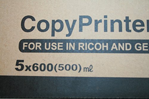 5 Wholesale Widgets Brand HQ40 Black Duplicator Ink Cartridges, Compatible with Ricoh HQ-40 RICHQ40C