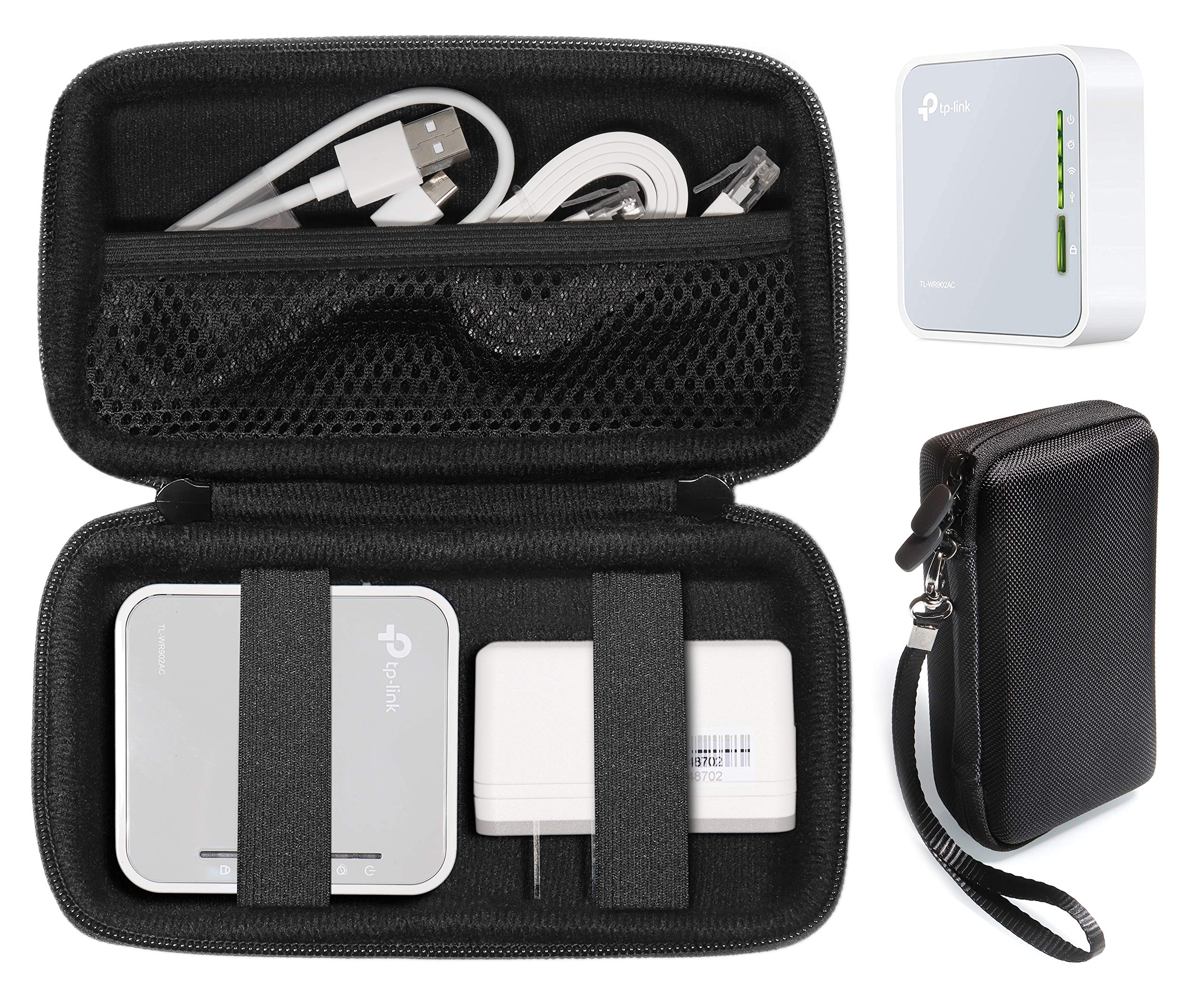 CaseSack Case for TP-Link AC750 Wireless Portable Nano Travel Router and WiFi Range Extender, N300 Wireless Portable Nano Travel Router