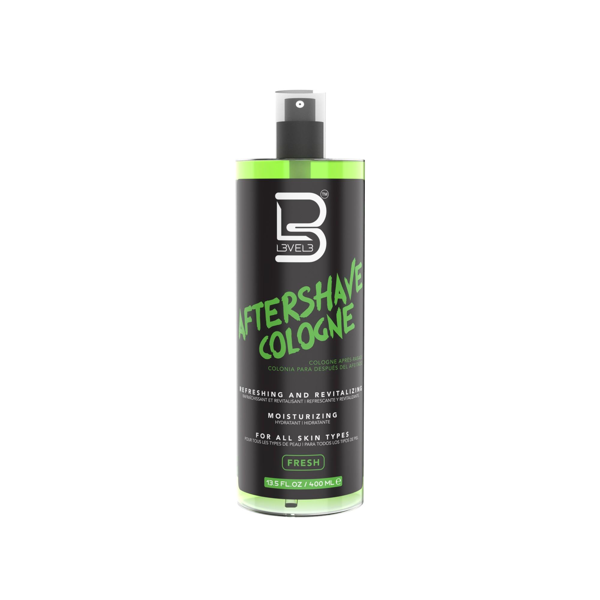 L3 Level 3 After Shave Spray Cologne - Softens Skin - Refreshes and Relieves Face and Skin - Moisturizing Formula Level Three After Shaving