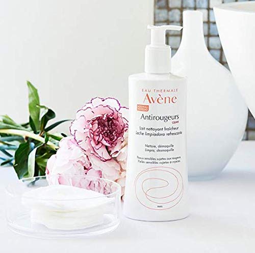 Avene Antirougeurs CLEAN Refreshing Cleansing Lotion, No Rinse Soothing Cleanser for Redness Prone Sensitive Skin, 13.5 Oz