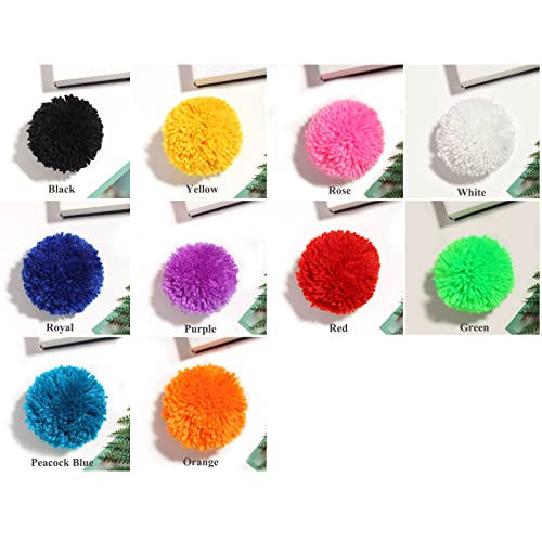 20 Pcs Large Yarn Pom Poms-2 Inch Made to Order Acrylic Yarn Balls for Hats Or Party Decorations-DIY Craft Pompoms (Mixed, 2ich)
