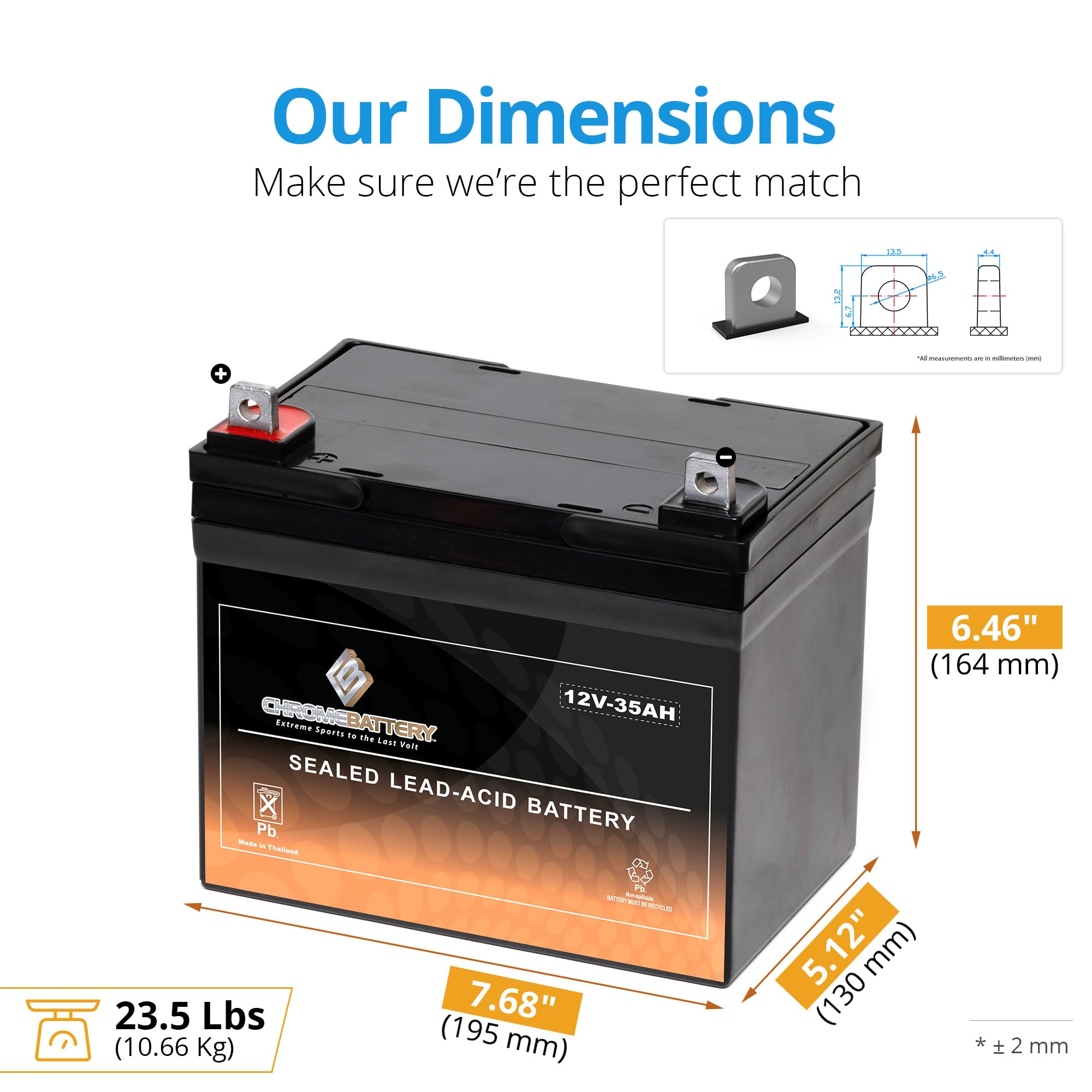 35AH 12V Rechargeable DC Deep Cycle SLA Solar Energy Storage Battery
