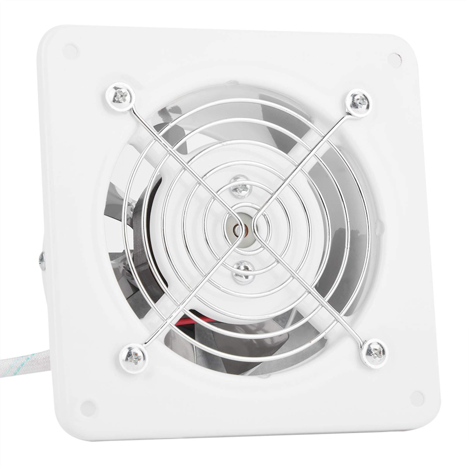 4-Inch 25W Silent Exhaust Fan, Kitchen and Bathroom Exhaust Fan, Window Type Ventilation Fan, Low Noise Air Vent Ventilation