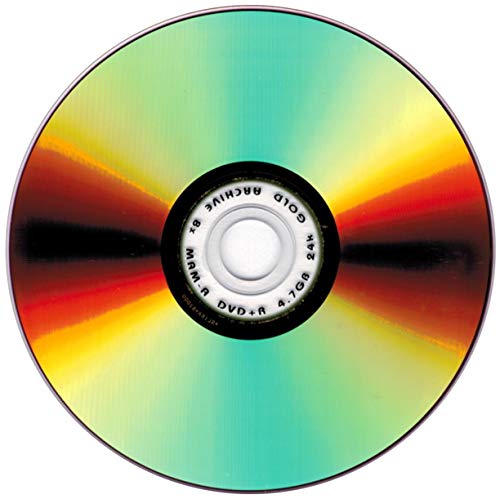 4.7 GB MAM-A (Mitsui) GOLD 8X DVD+R's (Archival-grade) 50-pak in Cakebox