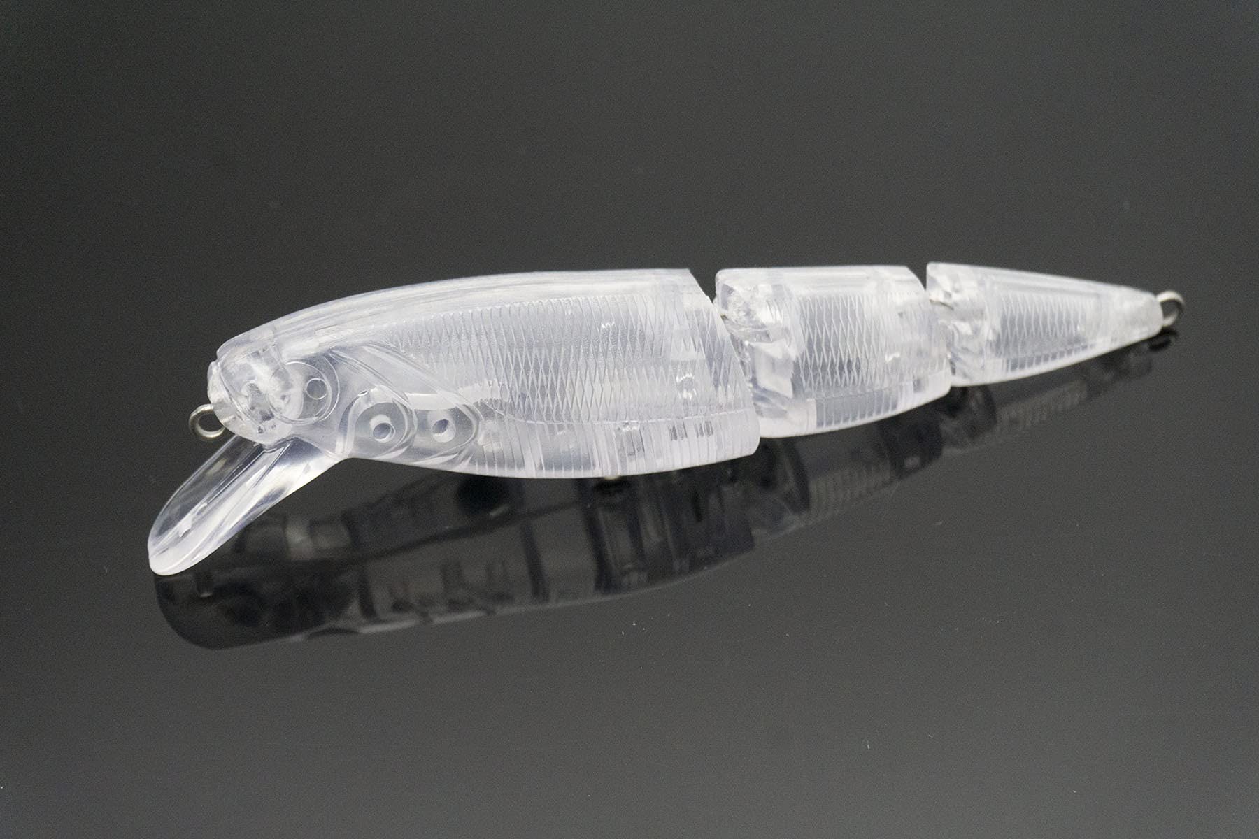10pcs Unpainted swimbait Fishing Lure Body 110mm 13.27g 3sections Blank Clear Hard Lures 8075