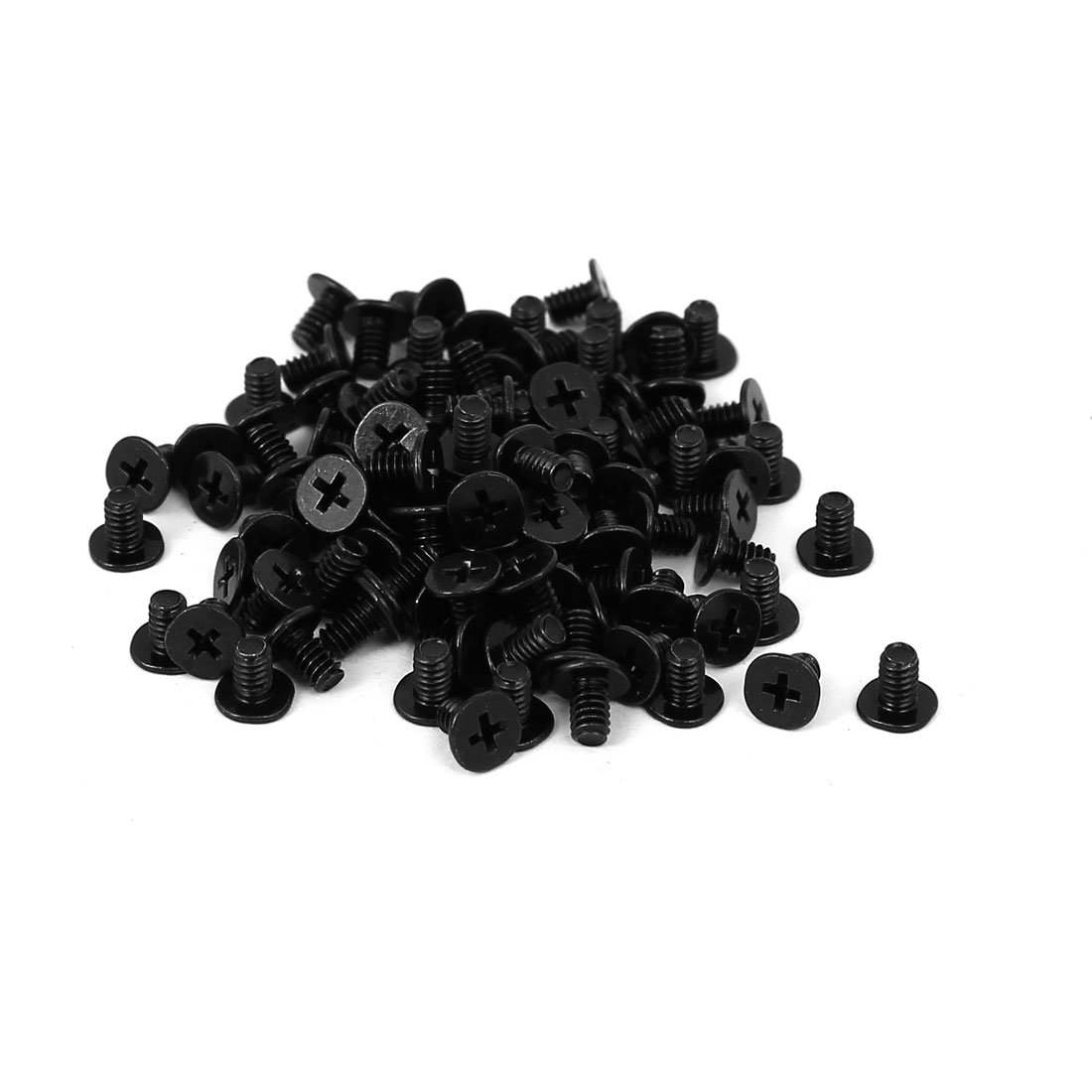 Aexit CM2x3mm Phillips Cleaning & Repair Tablet PC Laptop Computer Back Cover Screw Computer Screws Black 100pcs