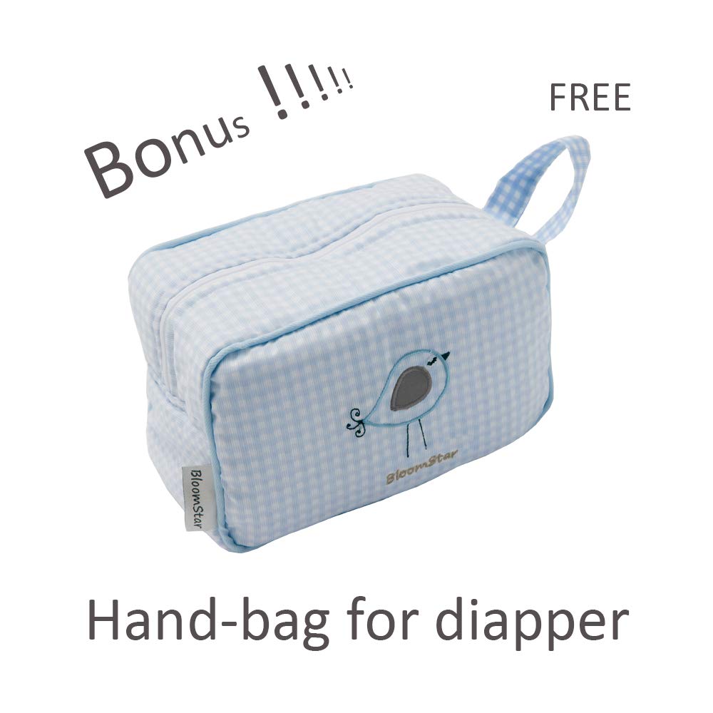 BLOOMSTAR Diaper caddy Baby Diaper Caddy Organizer Nursery Storage Bin Portable Holder Basket for Car |Gift Diapper Handbag