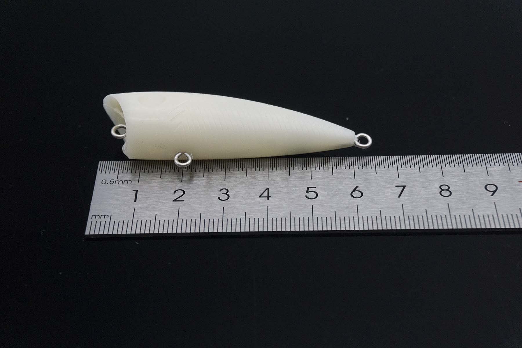 10PCS Unpainted Lure Blanks 5.47g 6.3cm with 6mm Free Fishing Eye Crankbait Baits Simulation Blank Body Clear Hard Baits Trout Salmon Minnow Lure Popper Lures Topwater Freshwater 8123
