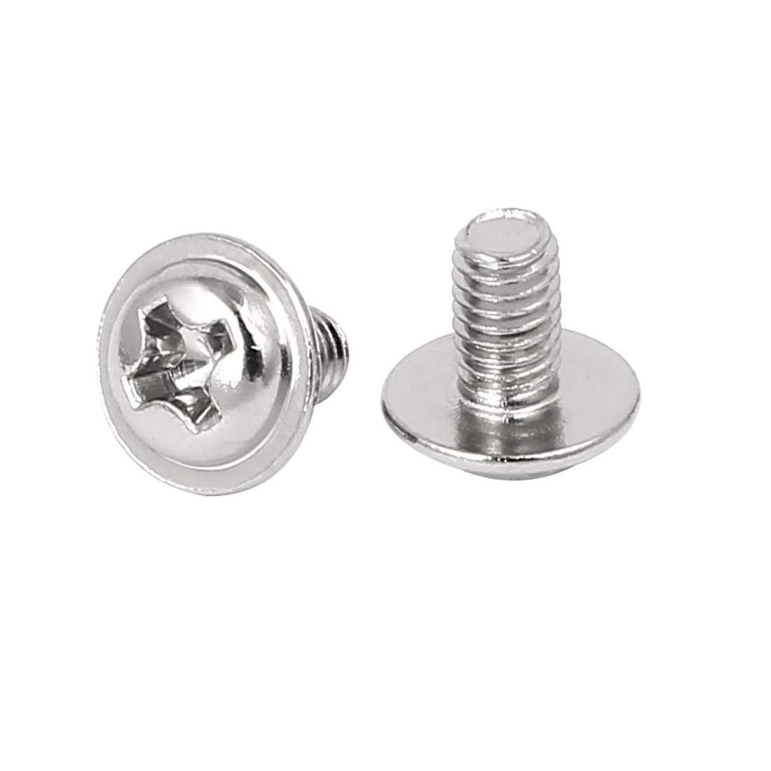 Aexit Computer PC Cleaning & Repair Case Nickel Plated Phillips Washer Motherboard Screw Computer Screws PWM3x5mm 100pcs