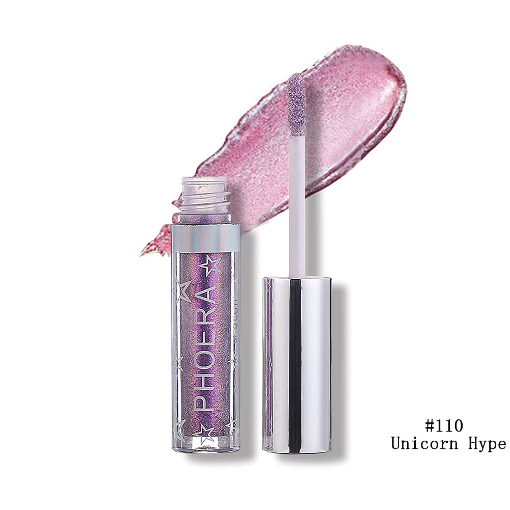 Glitter Eyeshadow,Makeup For Eyes Liquid Shimmer Sparkle Glow Light Colors Pencil Stick Shiny Long Lasting Waterproof Shining Eye Shadow Sets Metallic Pigments Metals Gloss Sparkling Pen Kit (A110)