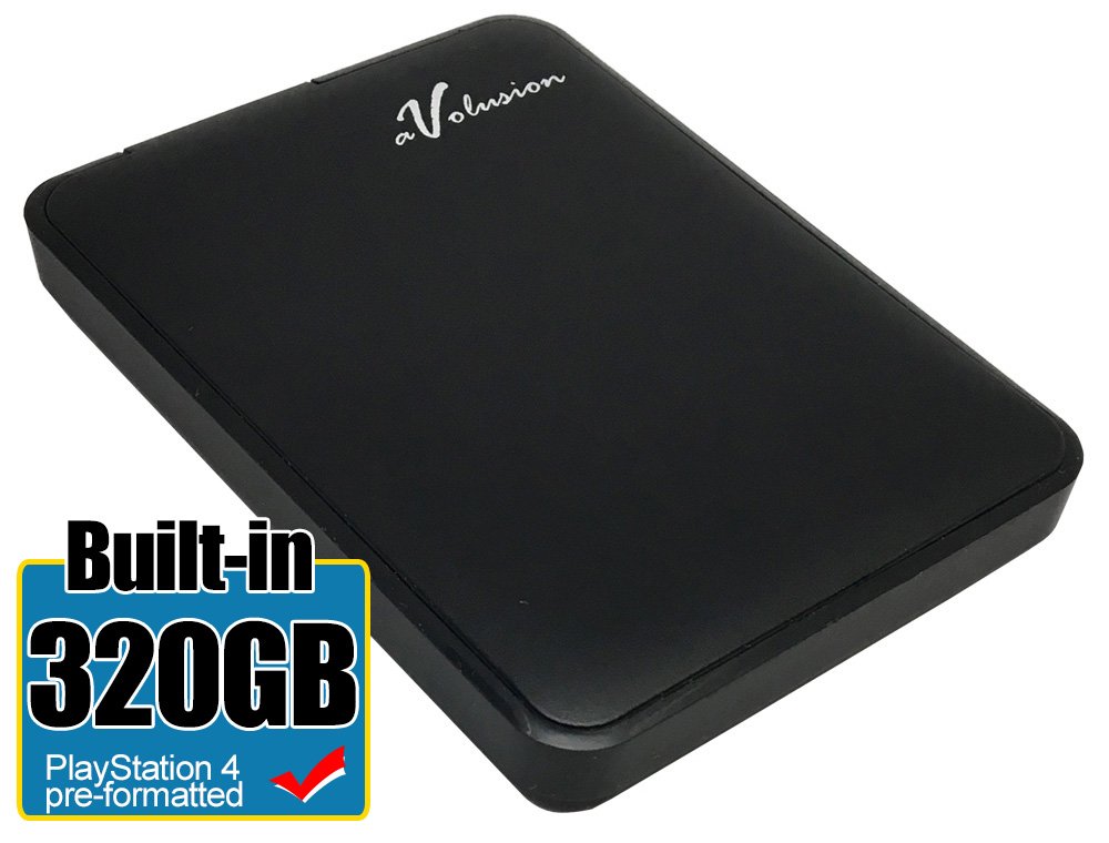 Avolusion 320GB USB 3.0 Portable External Gaming Hard Drive (for PS4, Pre-Formatted) HD250U3-Z1 - w/2 Year Warranty