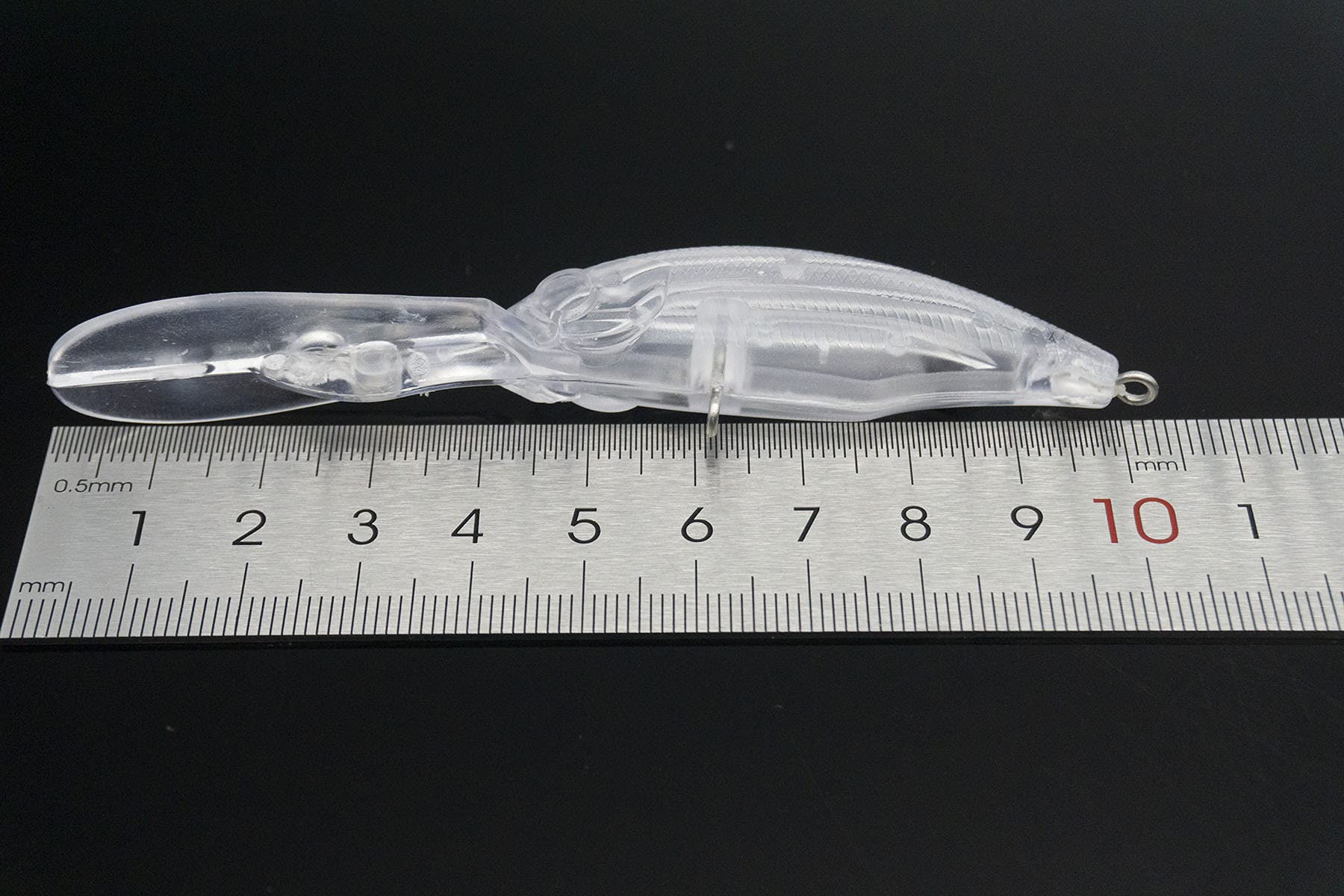 10PCS Unpainted Lure Blanks 6.28g 10.2cm with 6mm Free Fishing Eye Crankbait Baits Simulation Blank Body Clear Hard Baits Trout Salmon Minnow Lure Popper Lures Topwater Freshwater 6mm 8334