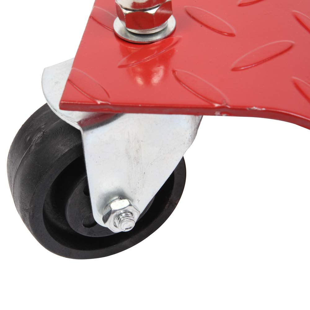 3" Auto Dolly Wheel Dolly New Car Dollies Wheel Tire 12 x 16" Repair Slide Red Total 4000 Lbs - 1000 Lbs Each Set of 4