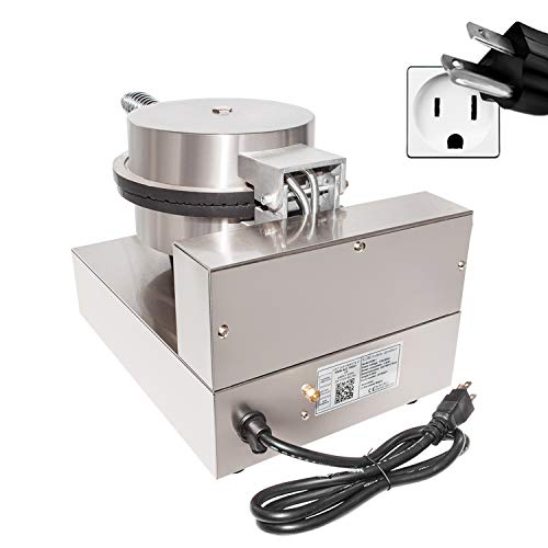 ALDKitchen Waffle Cone Maker | Commercial Waffle Roll Maker | Nonstick Covering | Stainless Steel | 1.2kW | 110V