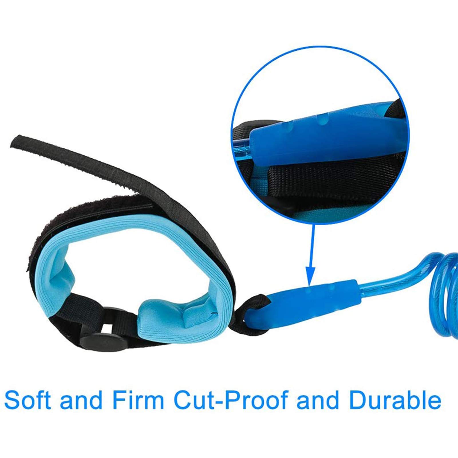 Anti Lost Wrist Link for Toddlers, Toddler Leash Wrist Baby Safety Leashes Wrists for Kids,Boys, Child (2M, Blue)