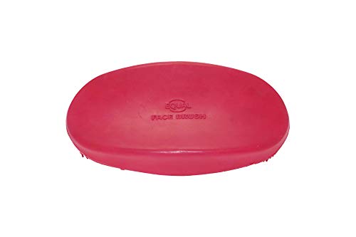 Grewal Equestrian Oval Face Grooming & Bathing Curry Brush for Horses, Dogs, Cats, & Other Pets - Very Soft Bristles (Pink)