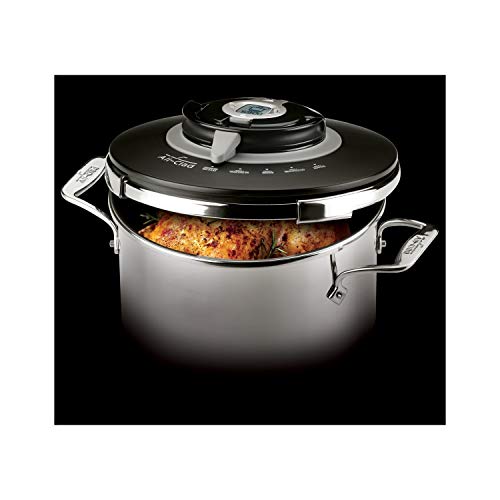 All-Clad PC8 Precision Stainless Steel Pressure Cooker Cookware, 8.4-Quart, Silver