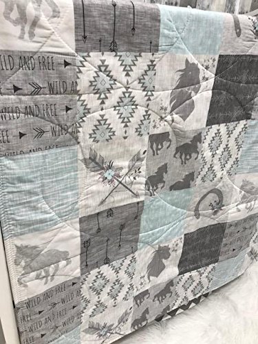 Baby Nursery Bedding Set, Baby, Horse, Neutral, Horses, Stallion, Boho, Baby Bedding, Crib Bedding, Babylooms