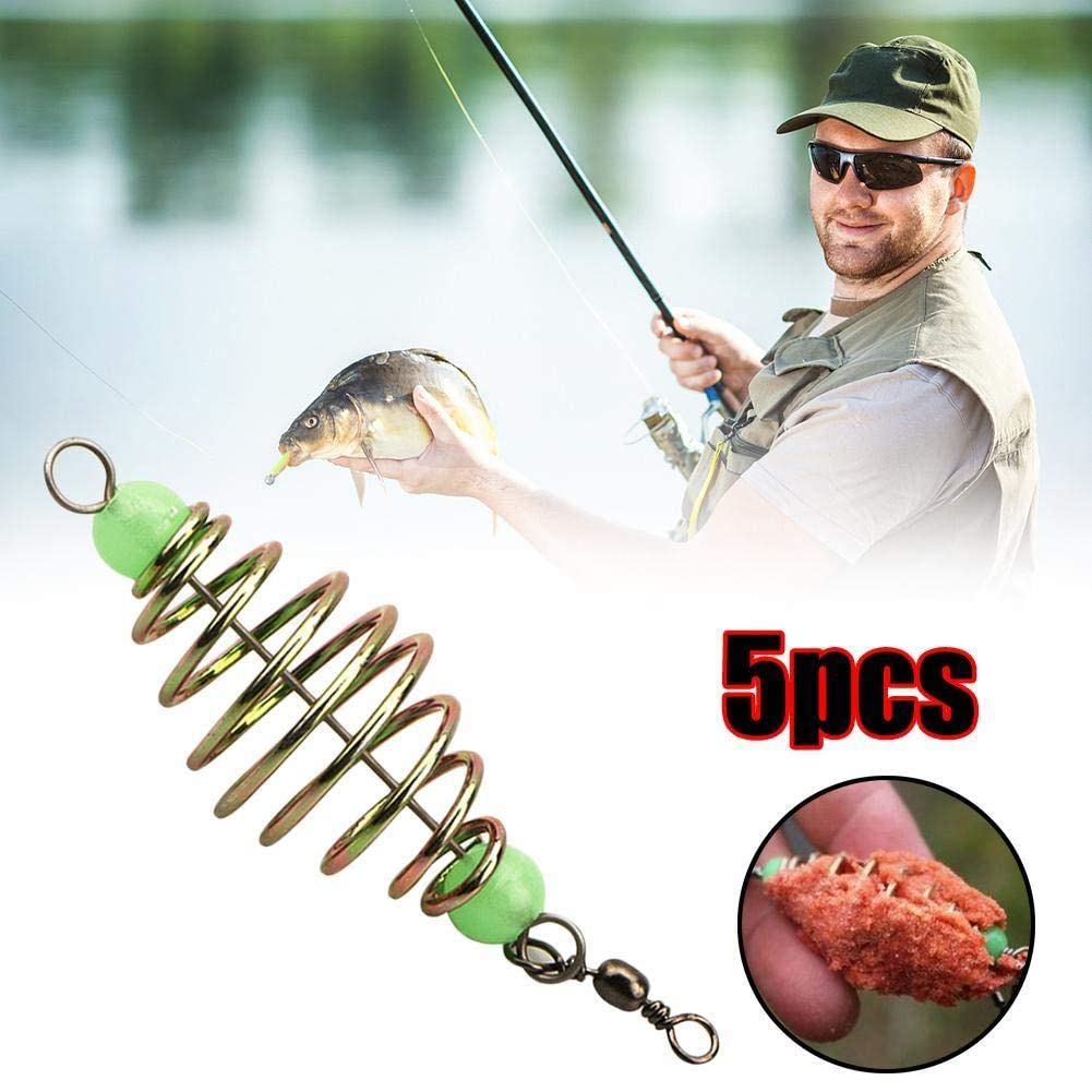 10Pcs/Set Fishing Bait Spring Lure Inline Hanging Tackle Tools Fishing Feeder Steel V7D9 Accessories Fishing