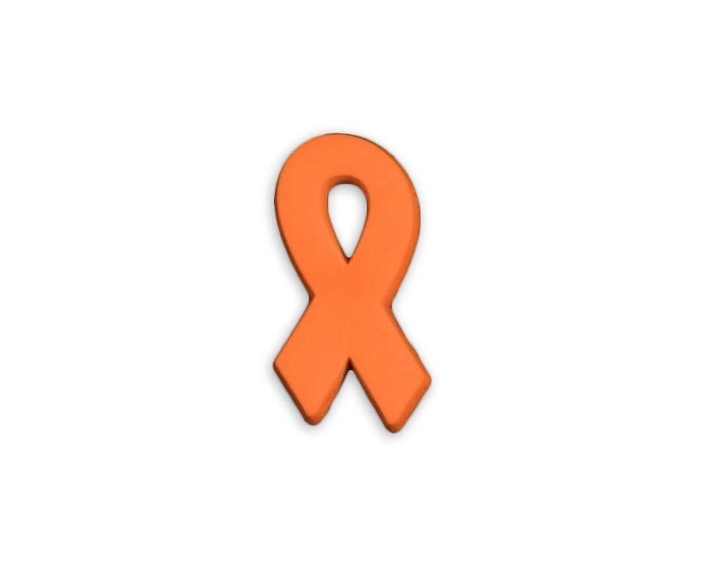50 Pack Gun Violence/Mass Shooting Awareness Orange Silicone Ribbon Pins. March for Our Lives Pins