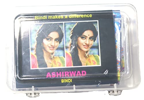 ASHIRWAD Indian Multicolor Multisize, Multi Design Reusable Stone Crystal Bridal Bindis, Forehead Tika, Face Jewels Stickers (Bindi-004)