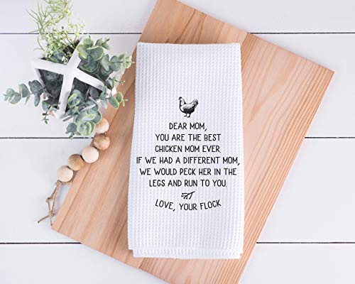 Chicken Mom Towel, Chicken Lady Gift, Chicken Gift, Chicken Lady Kitchen Towel, Chicken Farmer Gift, Backyard Farmer Gift, Chicken Mom Gift