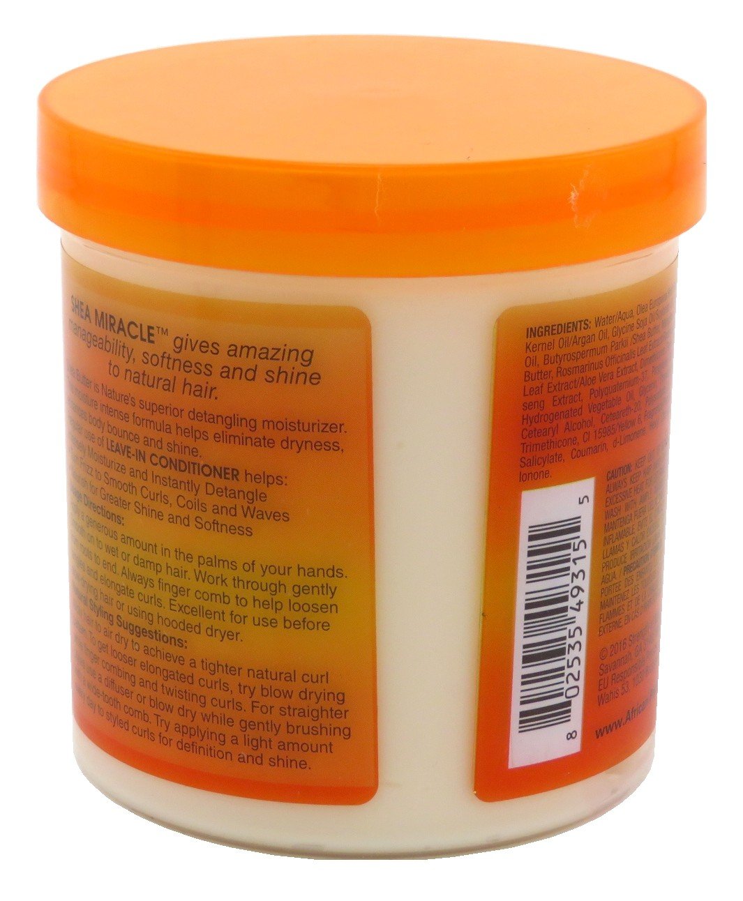 African Pride Shea Miracle Moisture Intense Leave-In Conditioner 15 Ounce (443ml) (3 Pack)