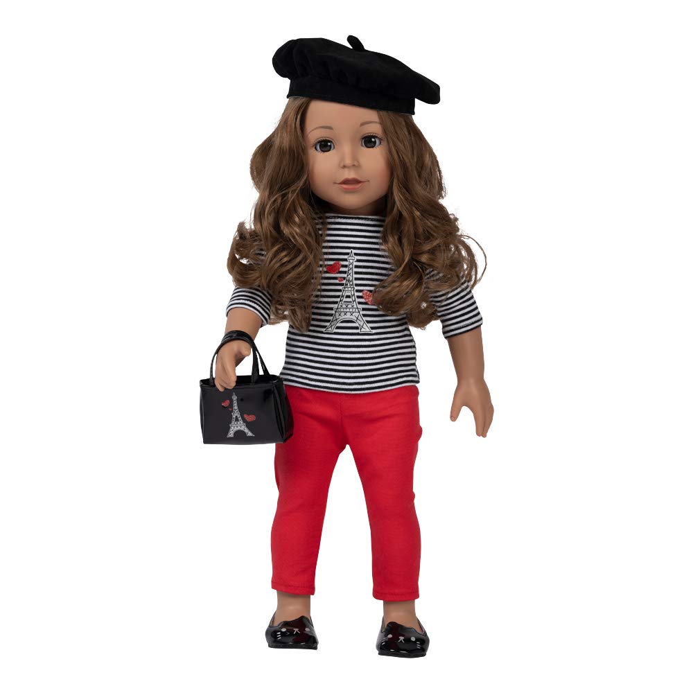 ADORA Amazon Exclusive Amazing Girls Collection, 18” Realistic Doll with Changeable Outfit and Movable Soft Body, Birthday Gift for Kids and Toddlers Ages 6+ - Super Hero Astrid