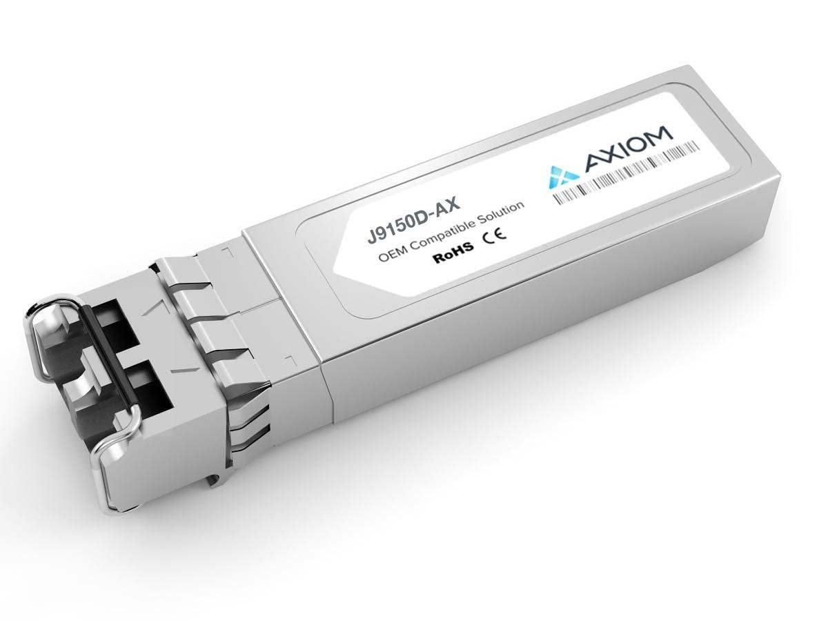 Axiom Memory - J9150D-AX - Aruba SFP+ Module - for Optical Network, Data Networking 1 LC 10Gbase-SR Network - Optical Fiber Multi-Mode - 10 Gigabit Ethernet - 10Gbase-SR