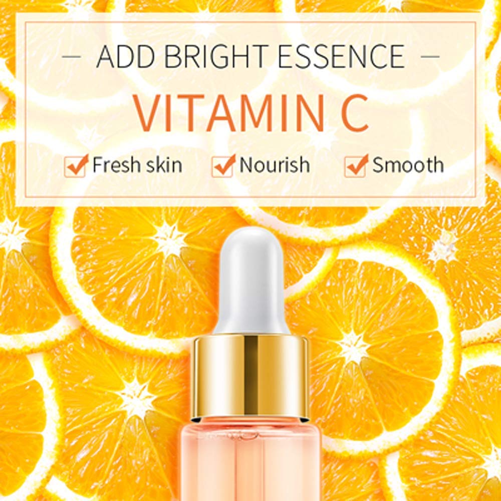 AKARY Vitamin C Serum with Hyaluronic Acid Organic Firm Skin Reduce Formula for Face Skin Improve Remove Flaw Essence