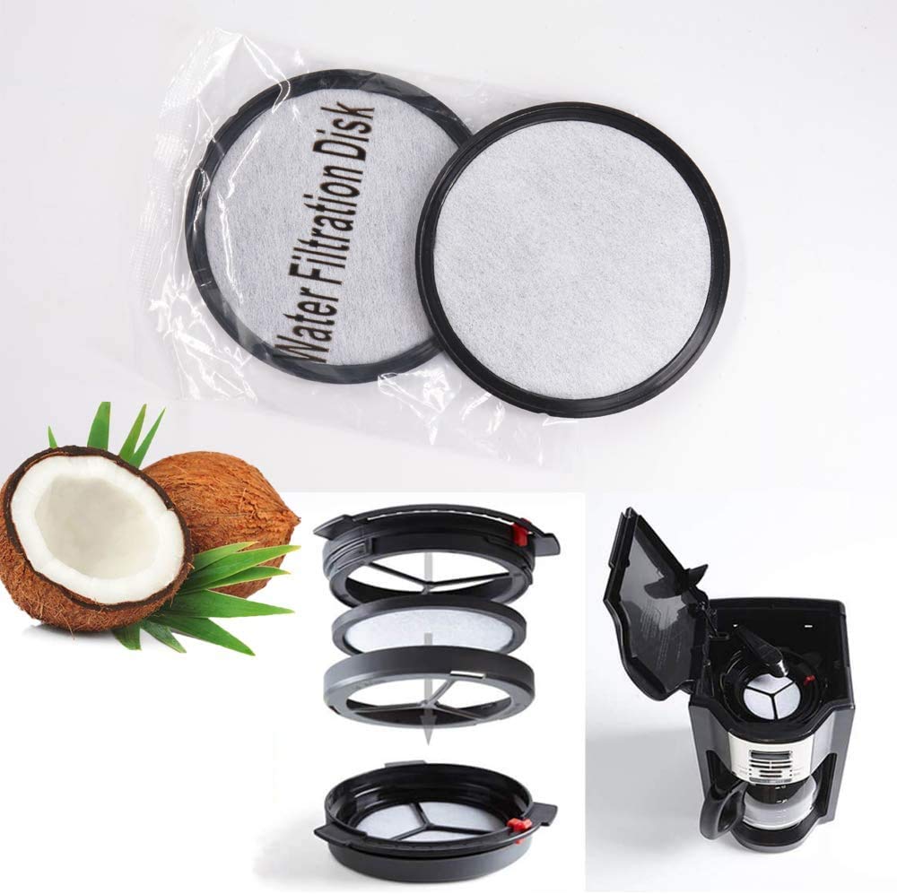12 PACK Charcoal Water Filters Discs Compatible with Mr. Coffee Machines