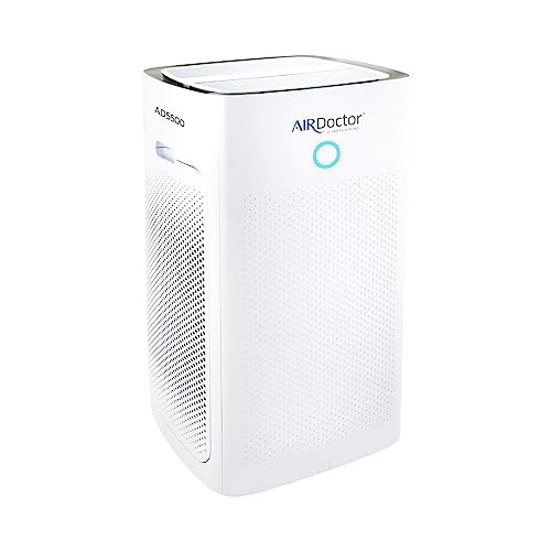 AIRDOCTOR AD5500 New Model! 4-in-1 Air Purifier for Extra Large Spaces & Open Concepts with UltraHEPA, Carbon & VOC Filters - Removes particles 100x Smaller than HEPA Standard (AirDoctor 5500)