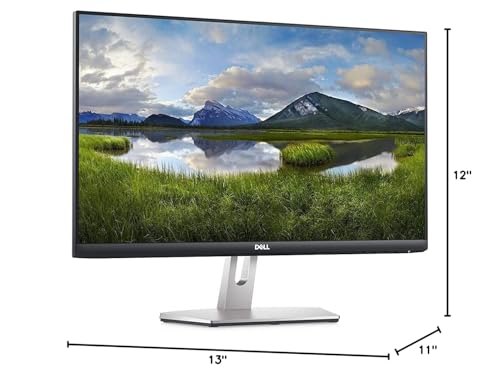 Dell S2421H 24 Inch Full HD 1080p Monitor, IPS Ultra-Thin Bezel, 2 x HDMI Ports, Built-in Speakers, Silver