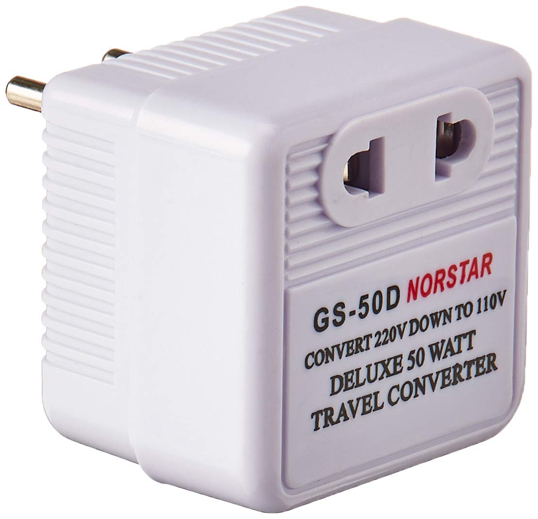 50 Watt Step Down Converter - International Travel Converter - 220-240 V to 110-120 V