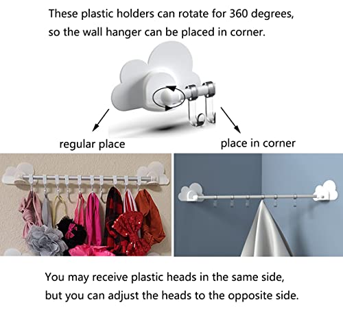 Baby Headband Organizer Scrunchies Holder Baby Girl Bow Display Ponytail Holder Wall Hanger with 10pcs Hooks