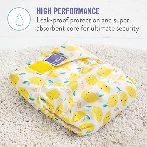Bambino Mio, Miosolo Classic All-in-One Reusable Cloth Diaper, Adjustable Size, Eco Chemical Free Diaper, Honeybee Hive