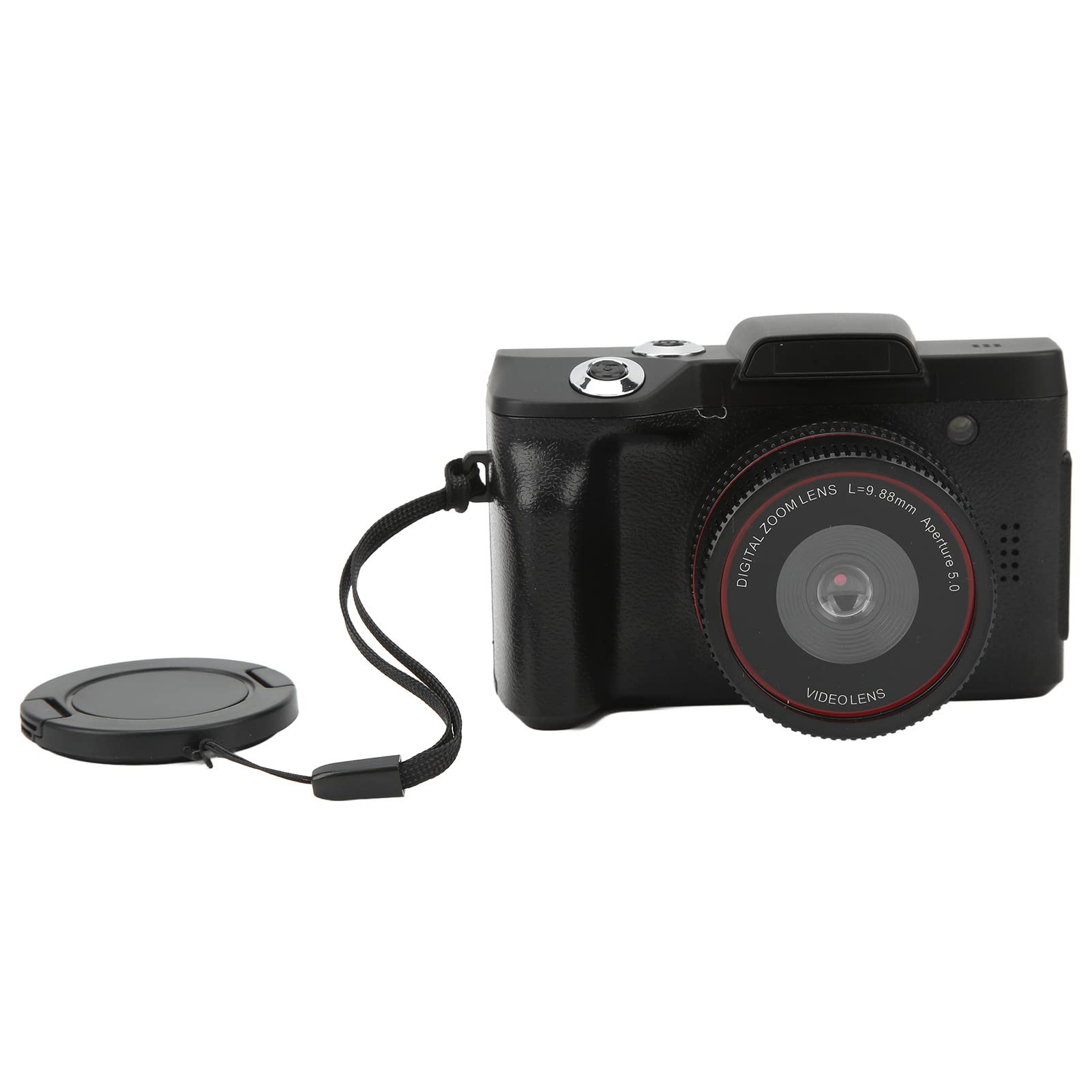 16MP Digital Camera, 1080P TFT LCD Screen, 16X Digital Zoom, Recording, 180 Degree Flip Screen, 1/4in Screw Mount for Clear Details, Selfies, and Stable Shooting