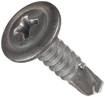 410 Stainless Steel Self Drilling Sheet Metal TEK Screws #8-18 x 1/2 inch, Modified Truss Head, 2 Drill Point, Phillips Drive, 8-18 Tread Size, SDS - Self Driller (Quantity 250)