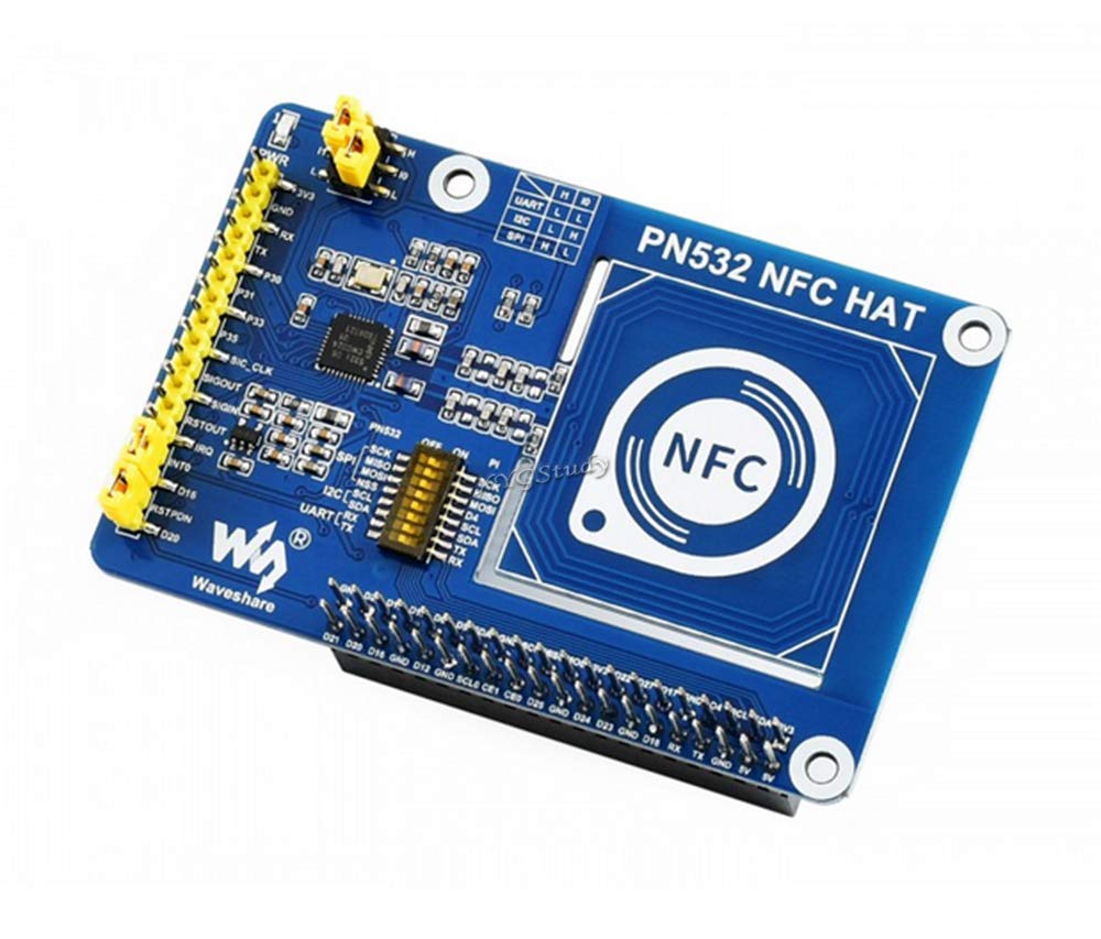 CW-RPi PN532 NFC HAT for Raspberry Pi, I2C / SPI / UART, NFC Enabler, MIFARE Classic 1K Card Included