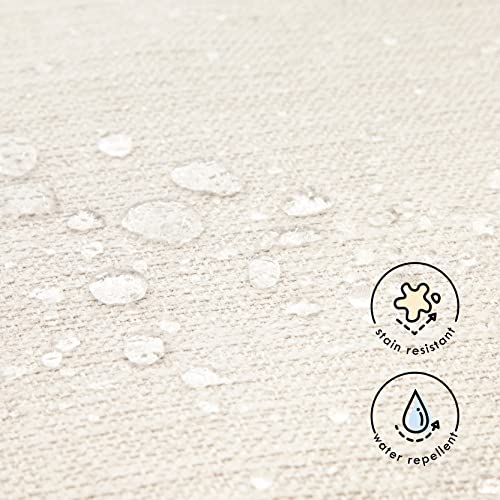 Carter's by DaVinci Arlo Recliner and Swivel Glider, Water Repellent & Stain Resistant, Greenguard Gold & CertiPUR-US Certified, Performance Cream Linen