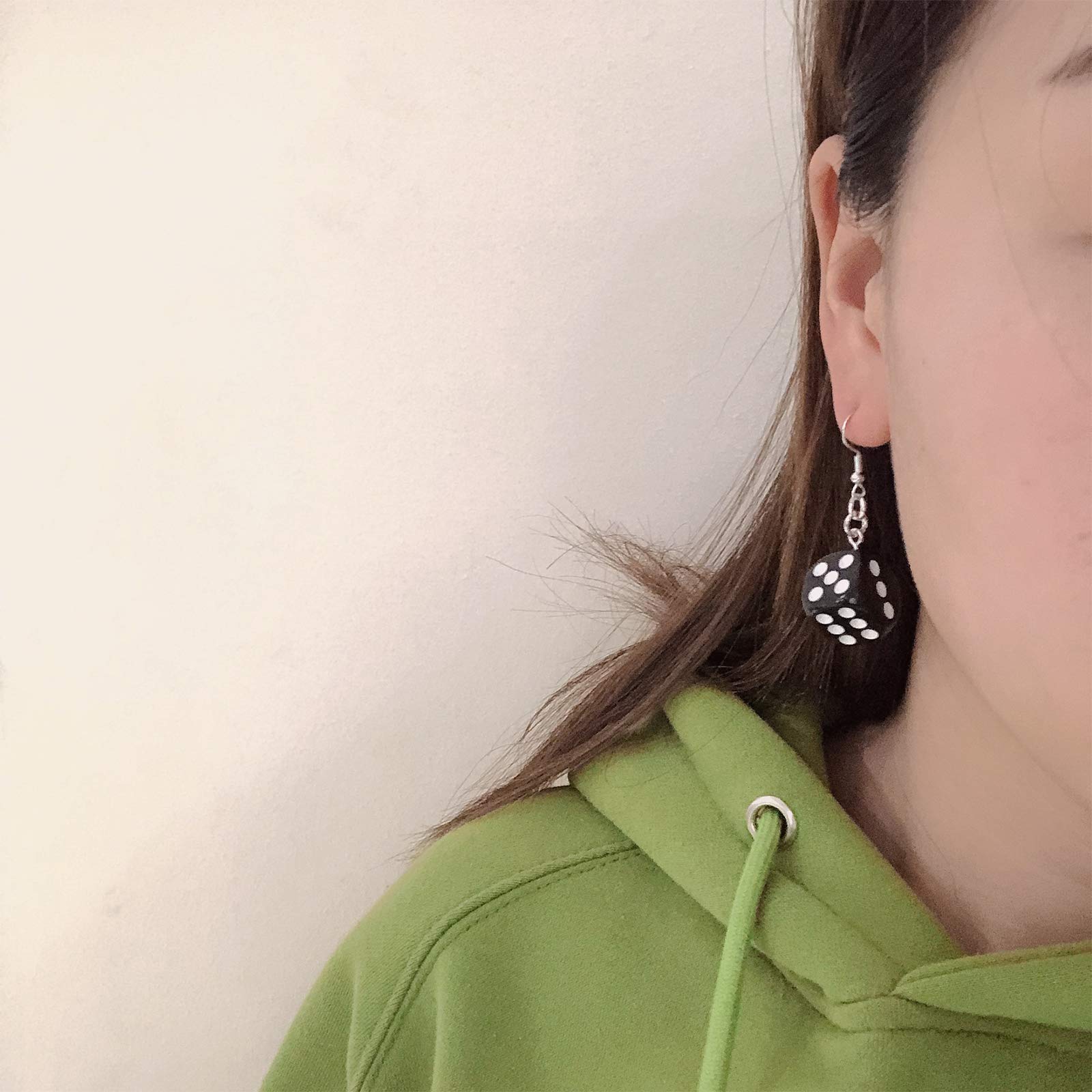 11 Pairs 3D Dice Earrings Funny Weird Aesthetic Cool Quirky Cute Kawaii Indie Earrings for Women