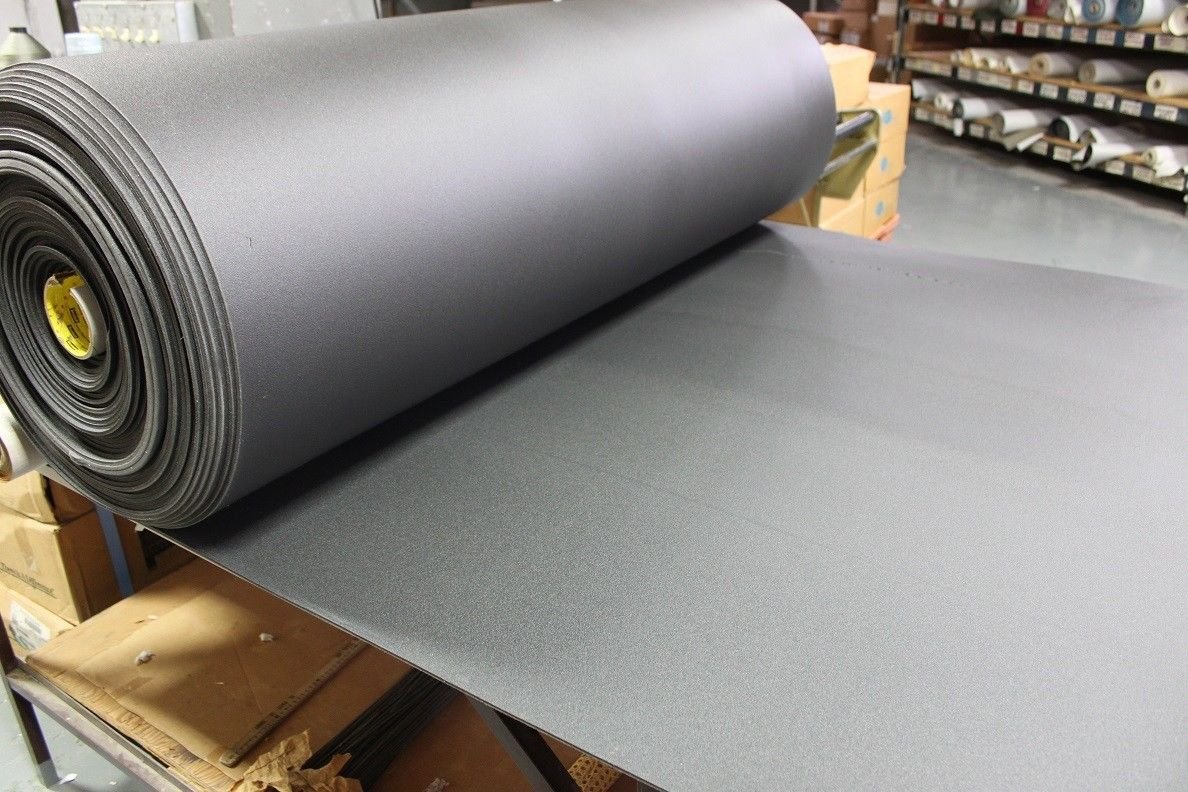 2 lb High Density Volara Closed Cell Foam - Auto, Upholstery, Crafts by The Yard BTY Width: 60'' Thickness: 1/8'' Color : Black
