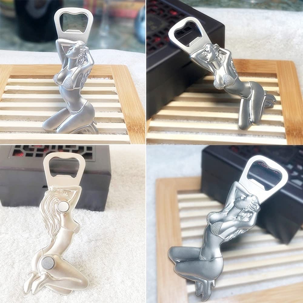 2 Pieces Bottle Opener Beer Bottle Openers for Kitchen Bar Restaurant Stainless Steel Beer Gifts for Women Men
