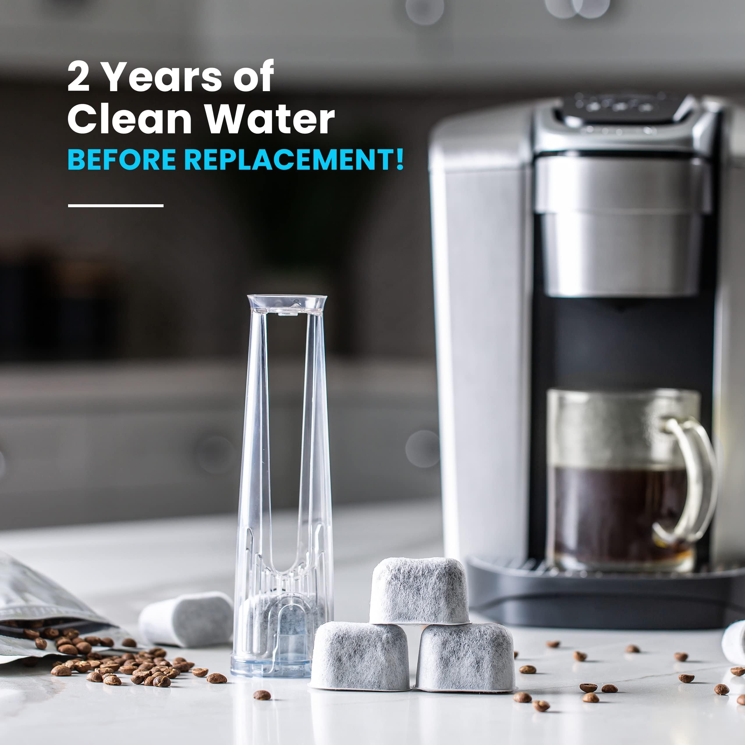 12 Pack Keurig Filter Replacement by - Compatible with Keurig Coffee Machine (2.0 and older)
