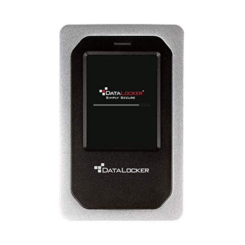 DataLocker DL4 FE 1 TB Password Protected Hardware Encrypted HDD, Easy Screen Guided Use, AES 256, IP64 Dust, TAA Compliant Trusted Supply Chain, OS Independent, USB-C/USB-A