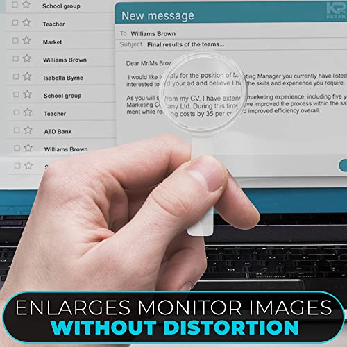 20Pcs Mini Magnifying Glass for Reading - Magnifying Glasses for Kids Magnifying Glass Medical Equipment Science Party Favors - Plastic Magnifying Lens for Reading Magnifiers for Seniors Geology Tools