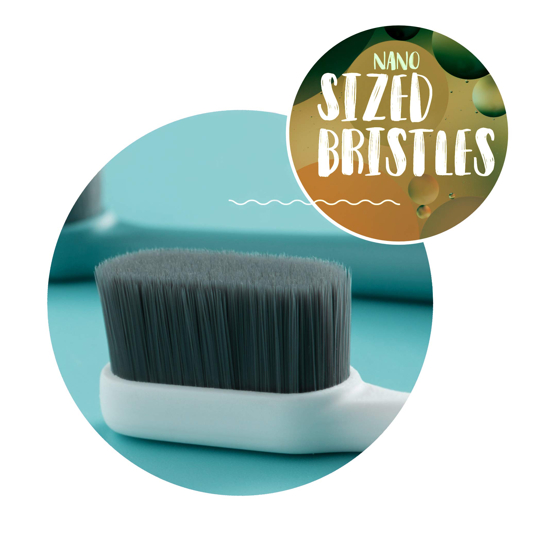 Ebris Saber Series Extra Soft Toothbrushes for Adults (3 Pack) | Soft Bristle Toothbrush, Over 10,000 Nano Sized Charcoal Bristles, Perfect Brush for Teeth Cleaning, Extra Gum Care & Enamel Protection
