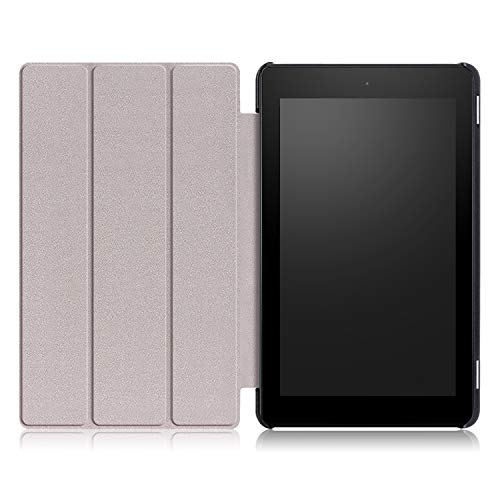 Asng All-New Fire 7 2019 Case, Slim Lightweight Tri-fold Stand Cover for Fire 7 2019 (9th Gen, 2019 Release) (Drak Blue)