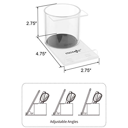 CM Multifuntion Eyeglass Holder Smart Phone Holder Glasses Cellphone Holding Acrylic Stand Desktop Organizer for Home Office Desktop Decoration Decor